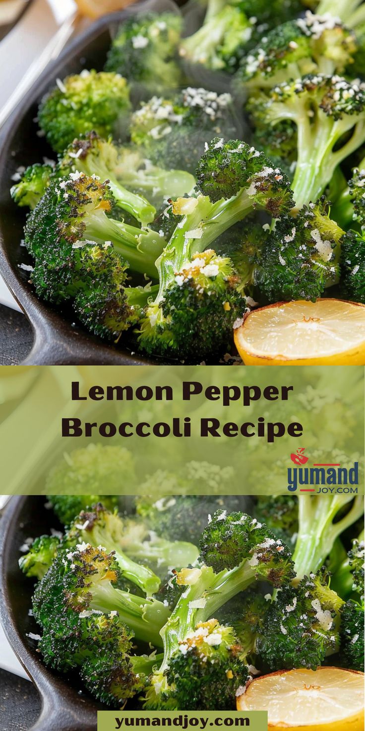 Home » Recipes » Appetizers » Easy Lemon Pepper Broccoli Side Dish