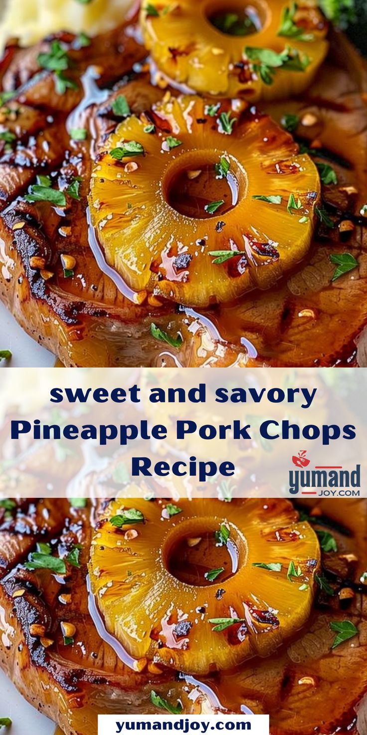 Home » Recipes » Main-course » Oven-Baked Pineapple Pork Chops