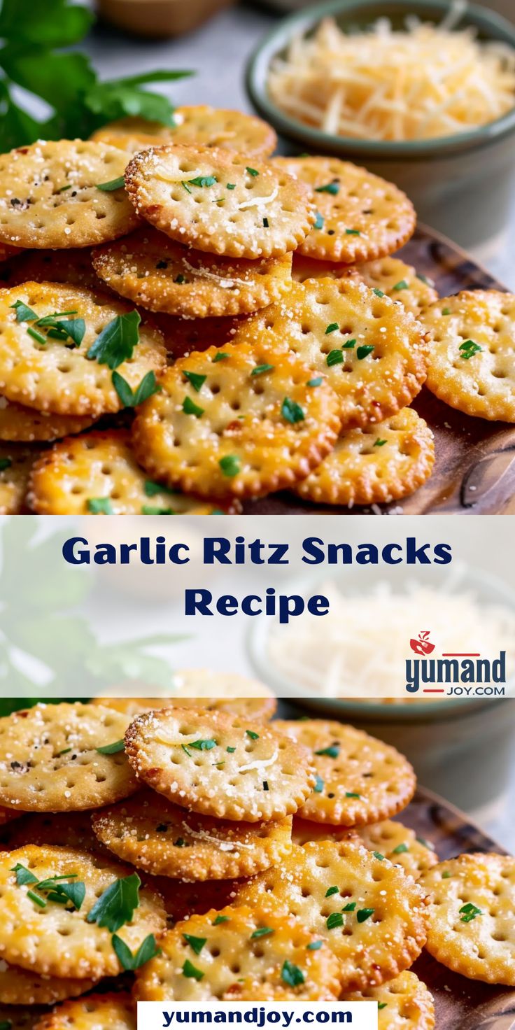 Home » Recipes » Sauces & Dips » Salty Garlic Ritz Crackers