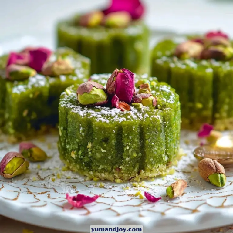 Home » Recipes » Desserts » Pistachio Mafroukeh