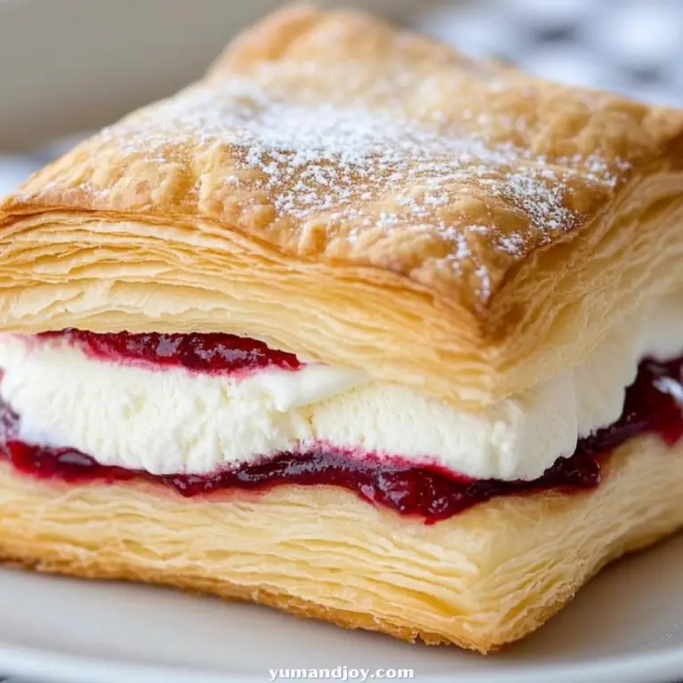 Home » Recipes » Desserts » Raspberry Vanilla Puff Pastry Ice Cream ...