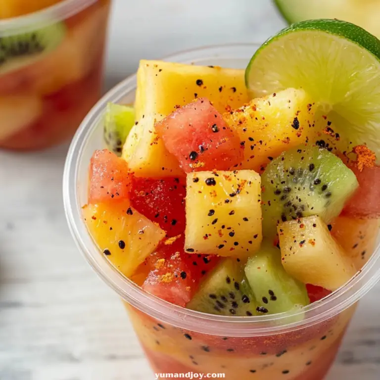 Home » Recipes » Appetizers » Mexican Fruit Cups (Vasos de Fruta)